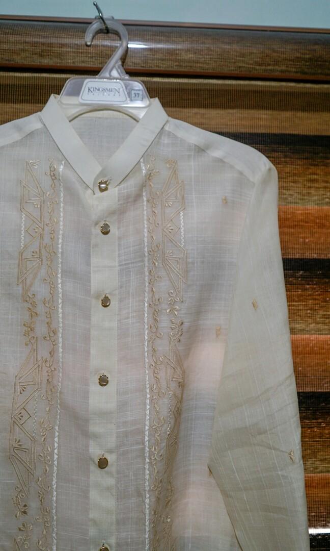 Kingsmen Button-down Barong Tagalog, Men's Fashion, Tops & Sets, Formal ...