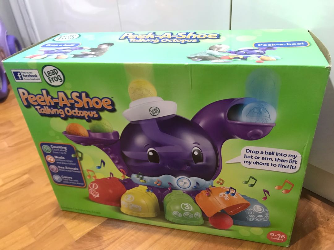 Leapfrog Peek-a-shoe talking Octopus, Hobbies & Toys, Toys & Games on ...