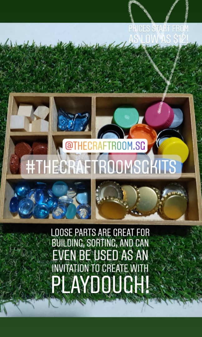 loose parts tinker tray, Hobbies & Toys, Toys & Games on Carousell