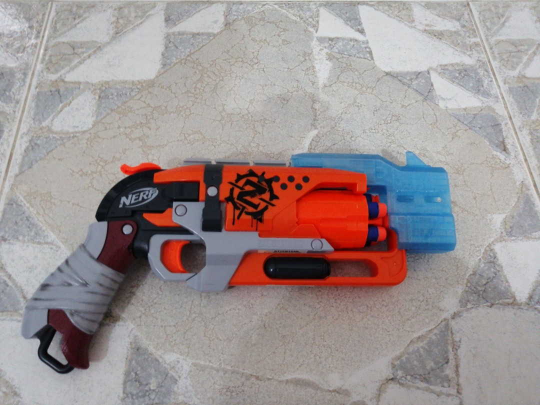 Nerf 3d printed hammershot attachment, Hobbies & Toys, Toys & Games on ...