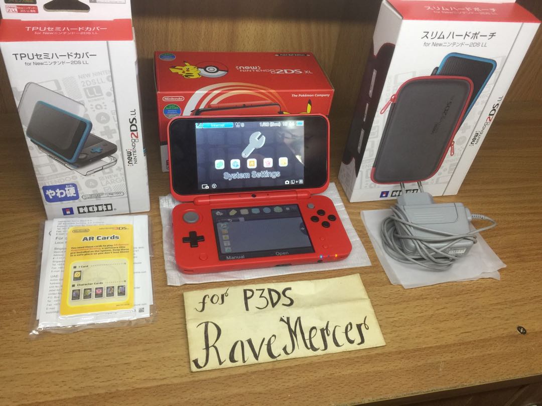 New Nintendo 2DS XL US Pokeball Edition, Video Gaming, Video Game ...