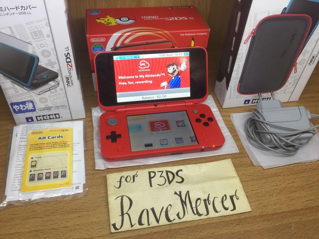 New Nintendo 2DS XL US Pokeball Edition, Video Gaming, Video Game ...