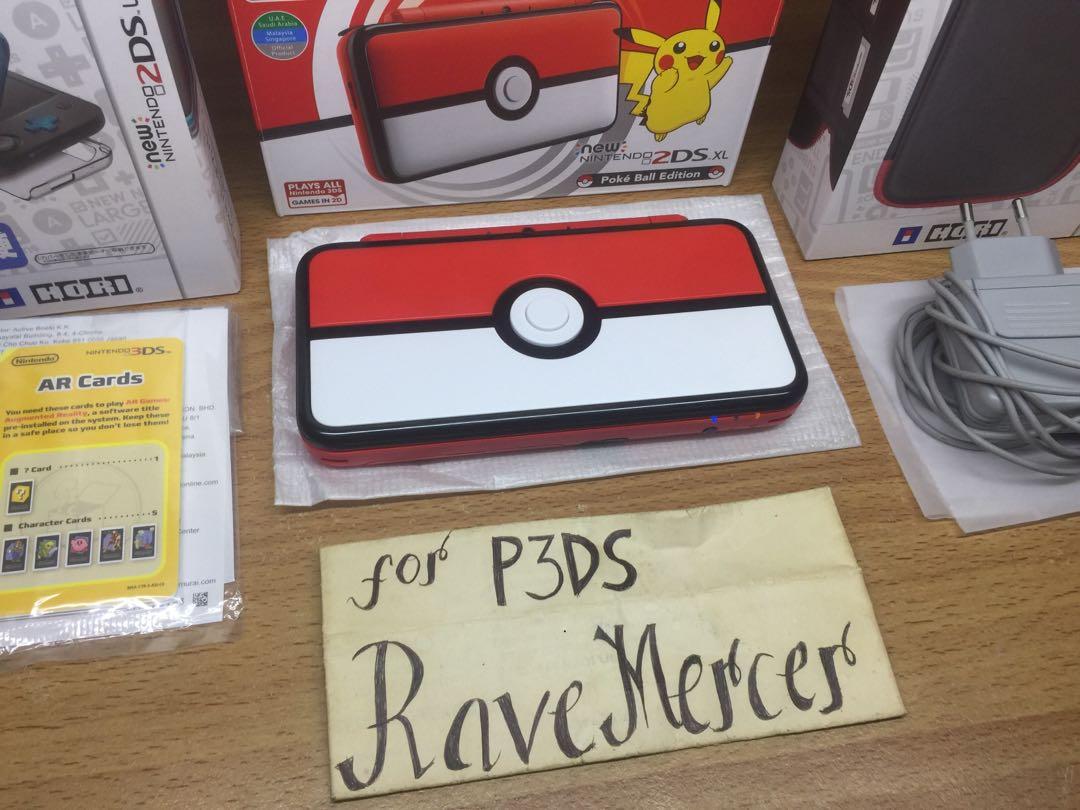 New Nintendo 2DS XL US Pokeball Edition, Video Gaming, Video Game ...