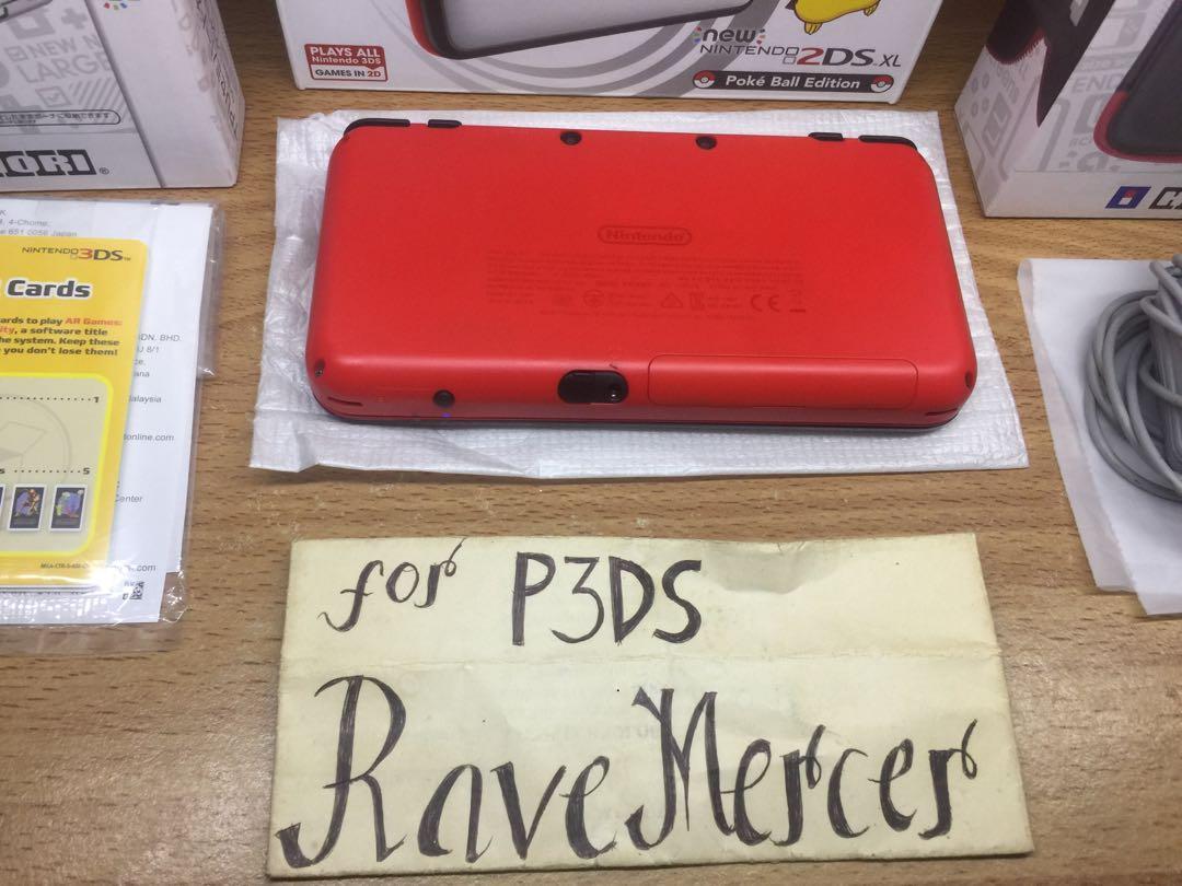 New Nintendo 2DS XL US Pokeball Edition, Video Gaming, Video Game ...