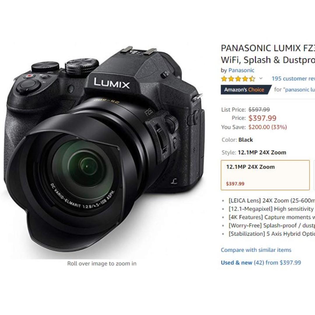 Panasonic Lumix DMC FZ300, Photography, Cameras on Carousell