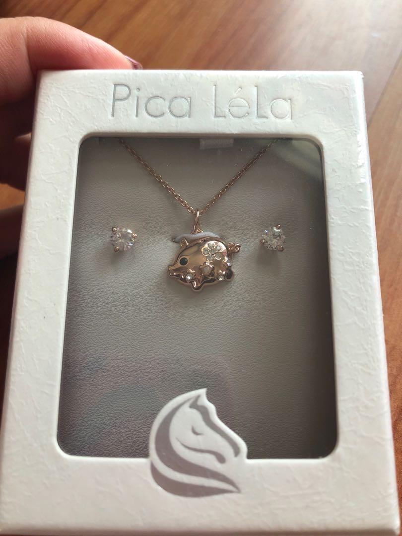 Pica Lela Necklace and Earring set, Women's Fashion, Jewelry ...