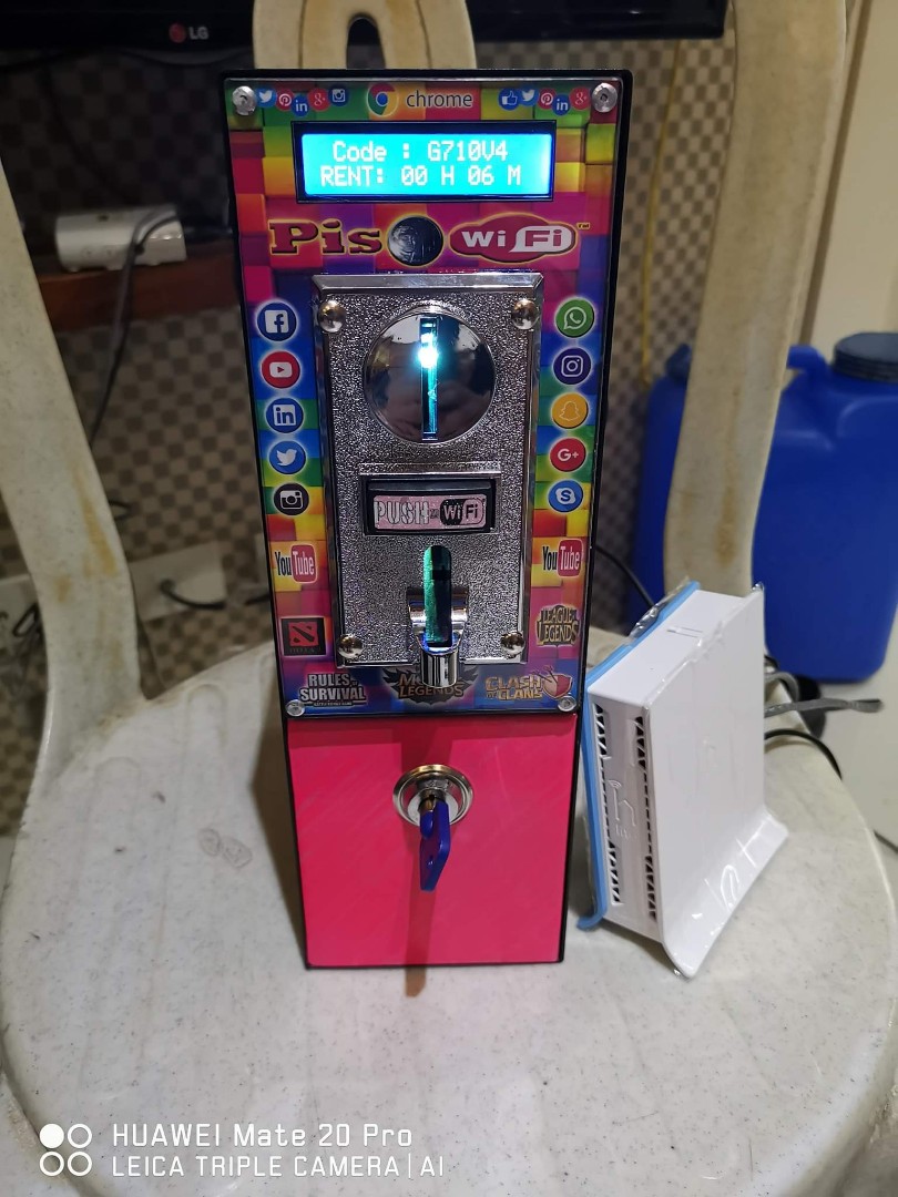 Piso Wifi Machine with Led indicator auto generated codes, Furniture ...