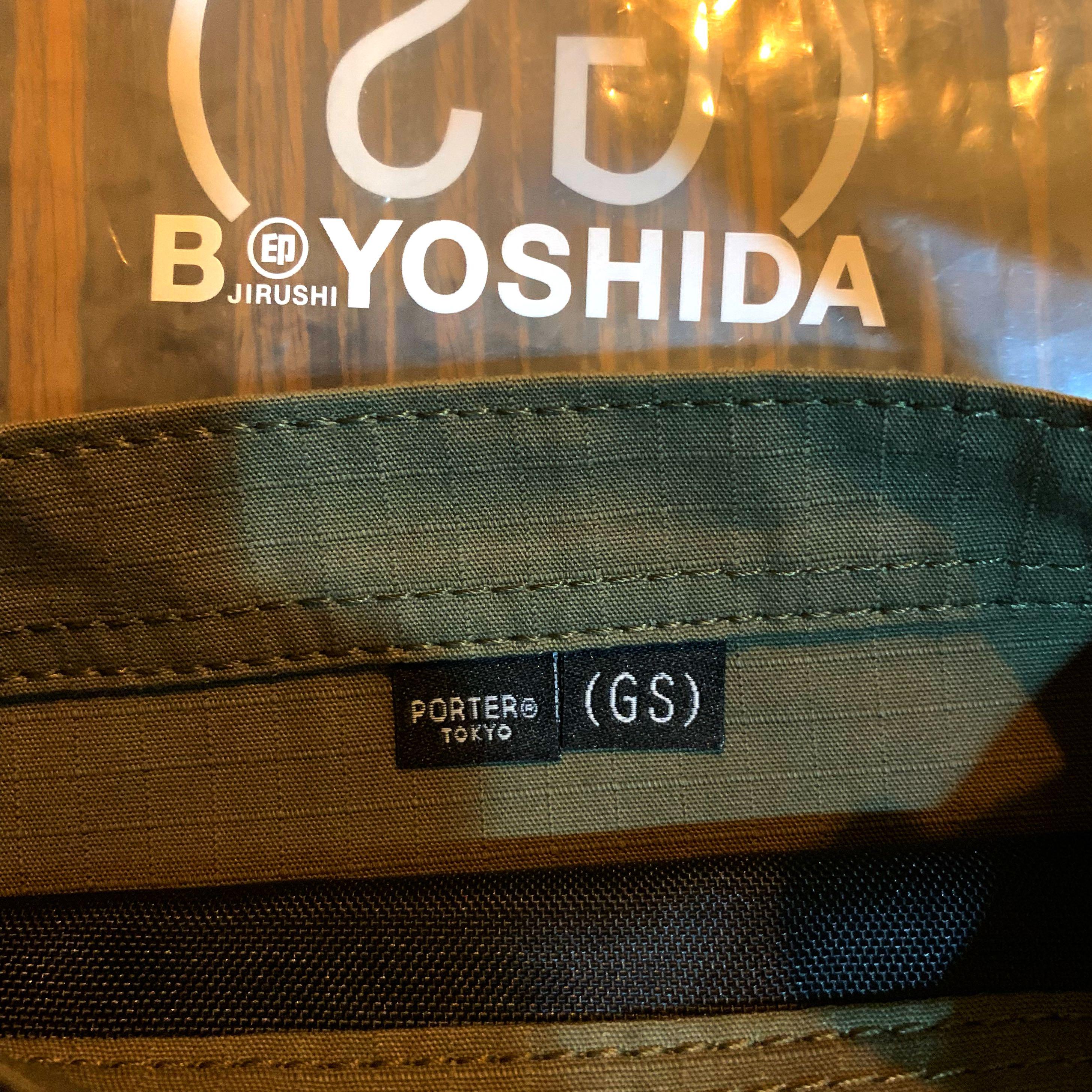 Porter X B Jirushi Yoshida (GS) Rip Stop Shoulder Bag Olive (S) Made in Japan, Men's Fashion ...