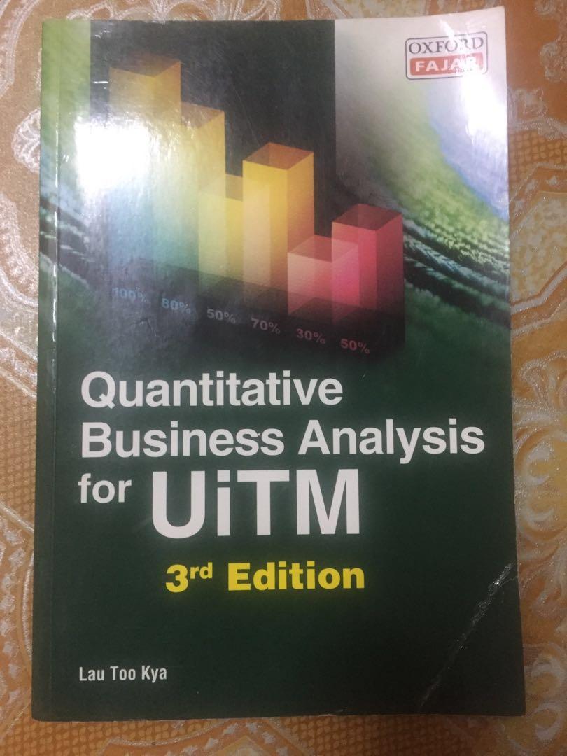 Quantitative business analysis for Uitm, Hobbies & Toys, Books ...