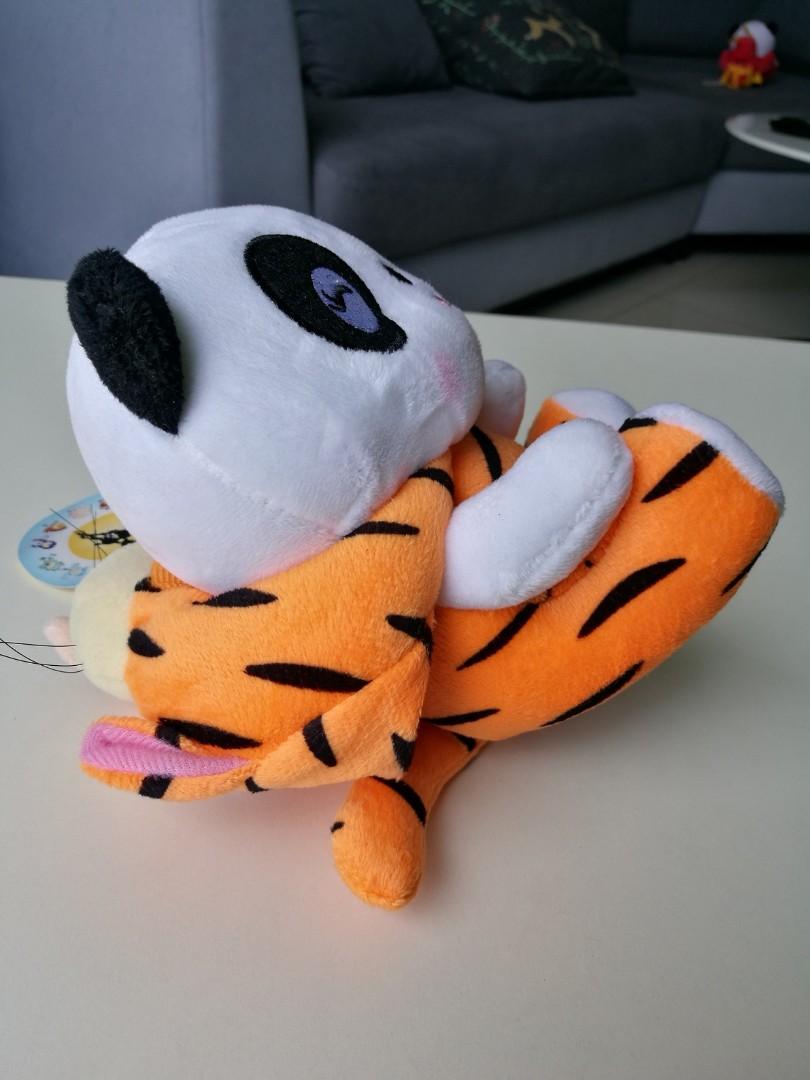 [Tiger] Panda Plush Stuffed Toy with 12 Chinese Zodiac Costume, Hobbies ...