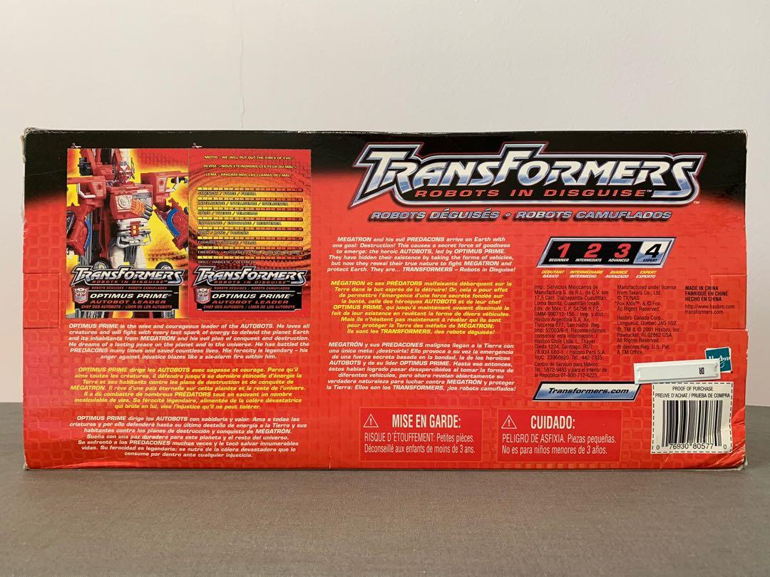 Transformers RID Optimus Prime (Fire Convoy) 2001, Hobbies & Toys, Toys ...