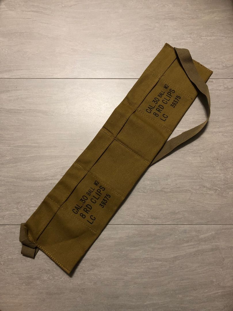 US Army M1 Garand Bandolier WW2, Everything Else on Carousell