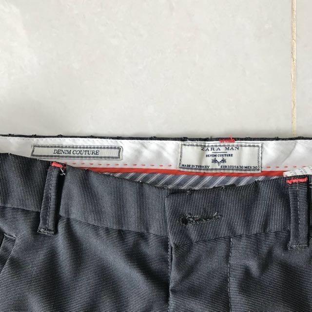 ZARA Man Formal Pants, Men's Fashion, Bottoms, Trousers on Carousell