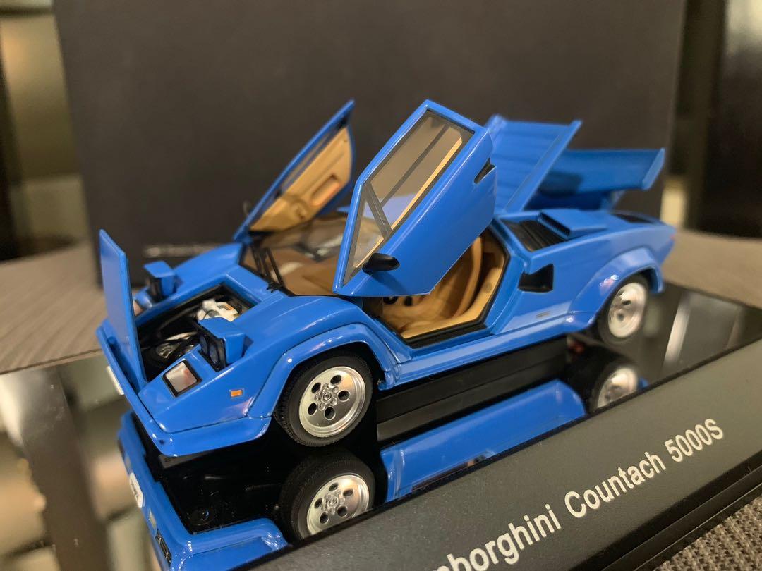 1/43 Autoart Lamborghini Countach 5000s Blue 全新, 興趣及遊戲, 收藏品及紀念品, 明星周邊 ...