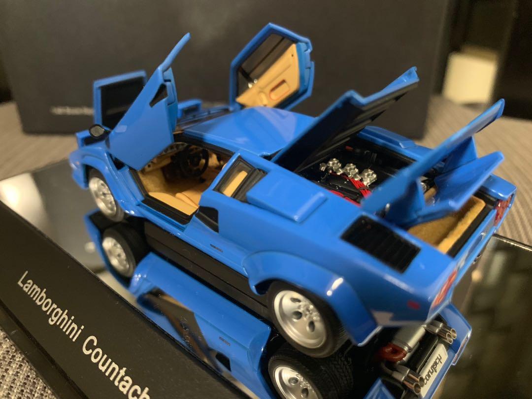 1/43 Autoart Lamborghini Countach 5000s Blue 全新, 興趣及遊戲, 收藏品及紀念品, 明星周邊 ...
