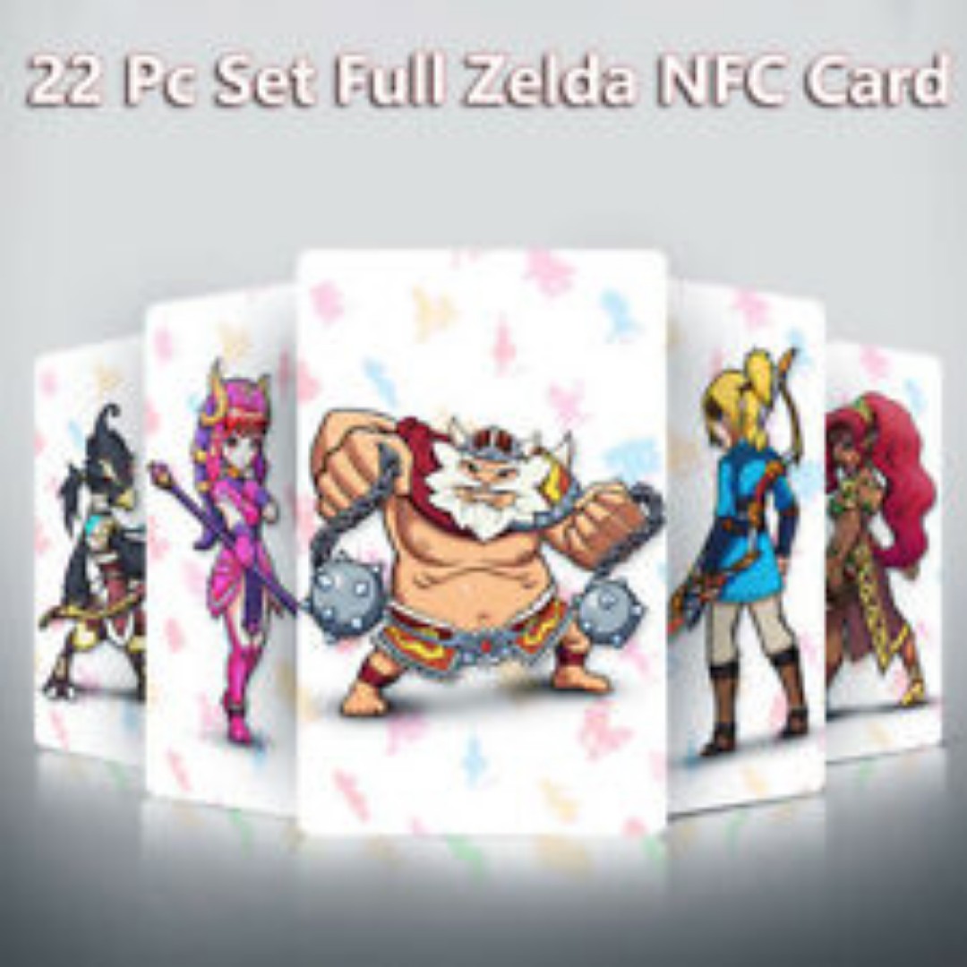 22 PC Full Set NFC MINI Amiibo Cards Zelda BREATH OF THE WILD for ...