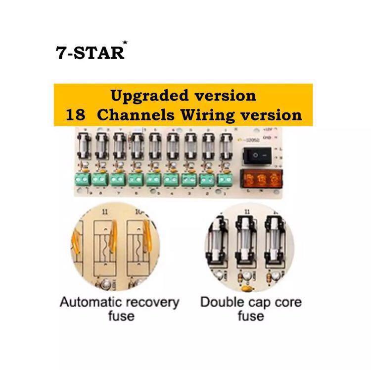 CCTV Power Supply Unit Distribution Box 12V/5A/4CH - 12V/20A/9CH - 12V ...