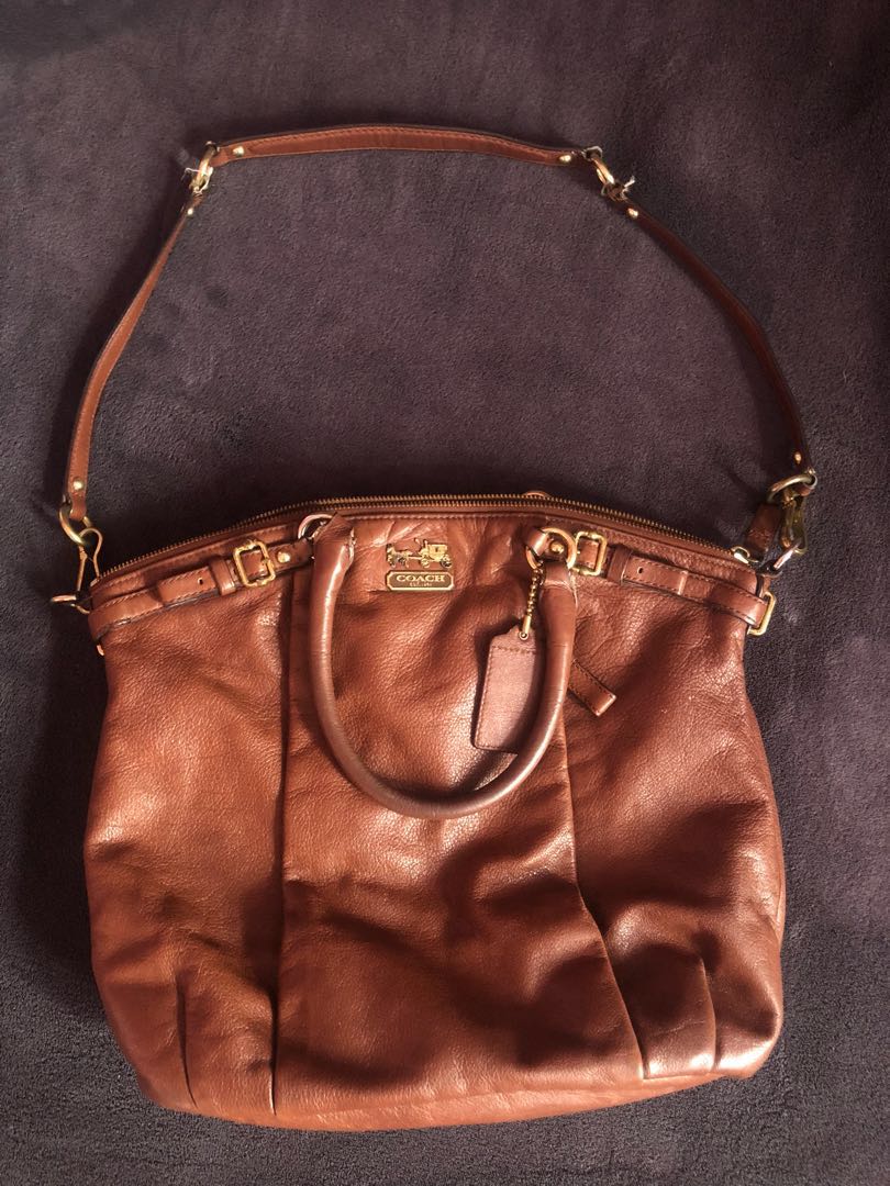 Coach Madison Leather Lindsey Shoulder Bag, Luxury, Bags & Wallets on ...