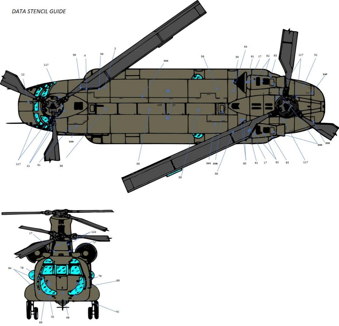 RSAF CH-47SD Chinook Decals 1/72, Hobbies & Toys, Toys & Games on Carousell