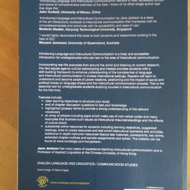 HG8004 Introducing Language and Intercultural Communication, Hobbies ...