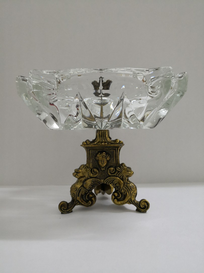 Italy crystal Ashtray, Furniture & Home Living, Home Decor, Vases ...