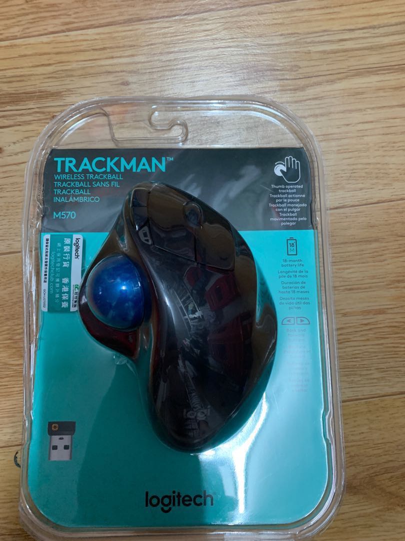 Logitech trackman, 電腦＆科技, 電腦周邊及配件, 電腦鍵盤及相關產品 - Carousell