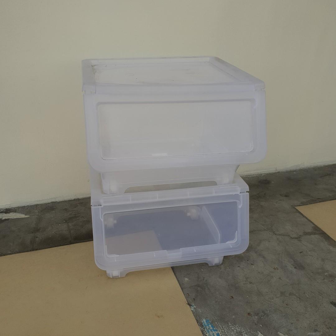 Lot of 4 Keyway Stackable High Quality Plastic Storage, Babies & Kids ...