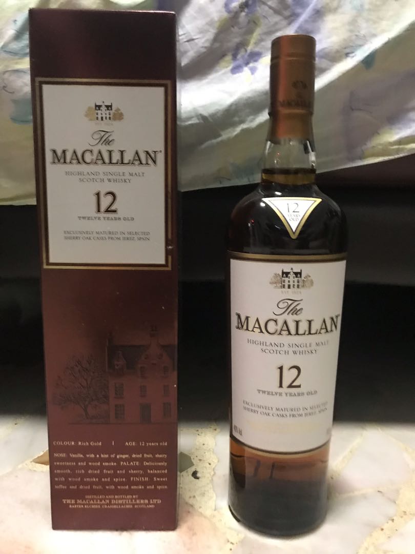 Macallan 12, Food & Drinks, Alcoholic Beverages on Carousell