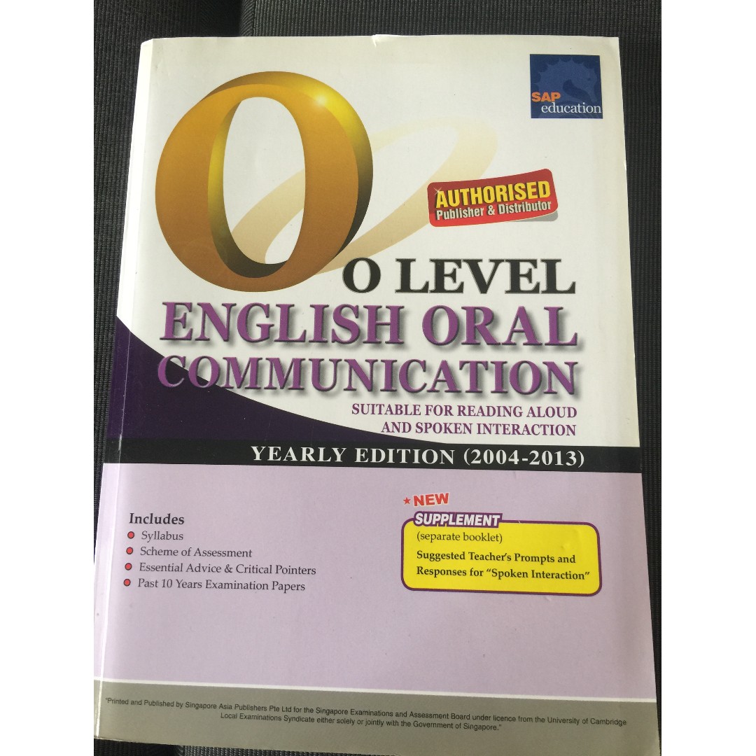 O-level English Oral Communication Yearly TYS (by SAP), Hobbies & Toys ...