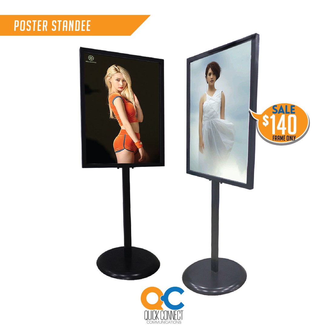 Poster Standee, Furniture & Home Living, Lighting & Fans, Fans on Carousell