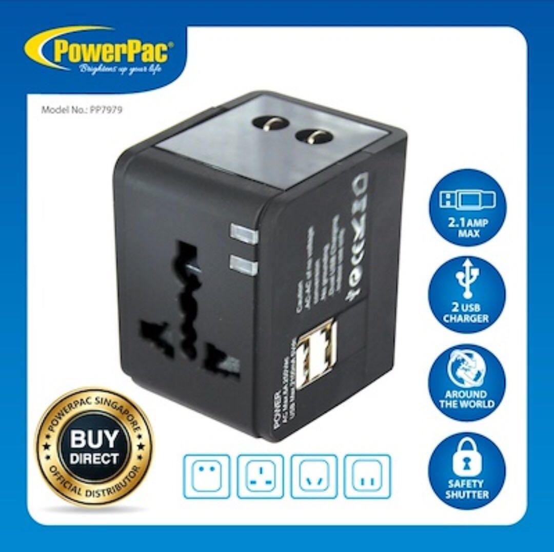 PowerPac Travel Adaptor, TV & Home Appliances, Electrical, Adaptors ...