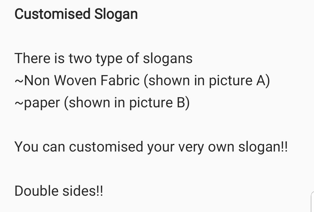 Pre-order: customised slogan ( paper), Business Services, Printing ...