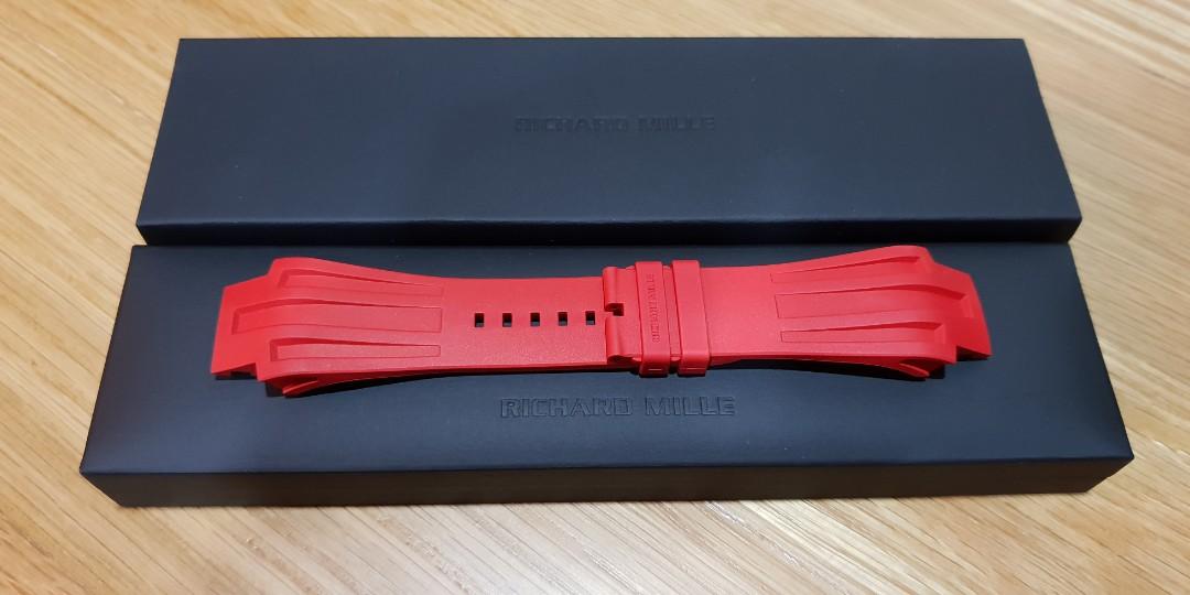 RICHARD MILLE RM28 WATCH STRAP RED, Luxury, Accessories on Carousell