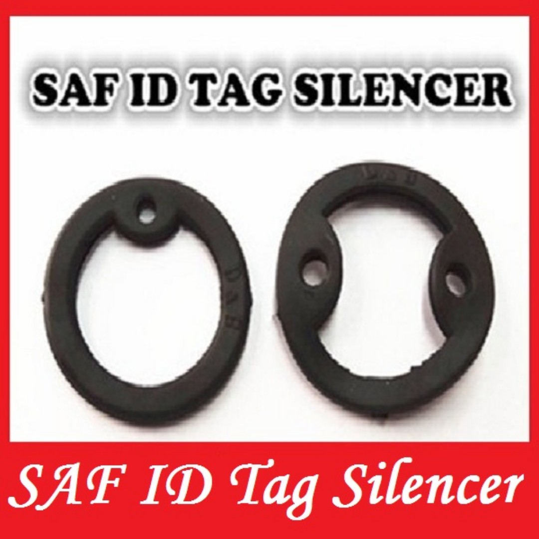 SAF ID TAG SILENCER ARMY TAG SINGAPORE ARMED FORCE TAG RUBBER. armt dog ...