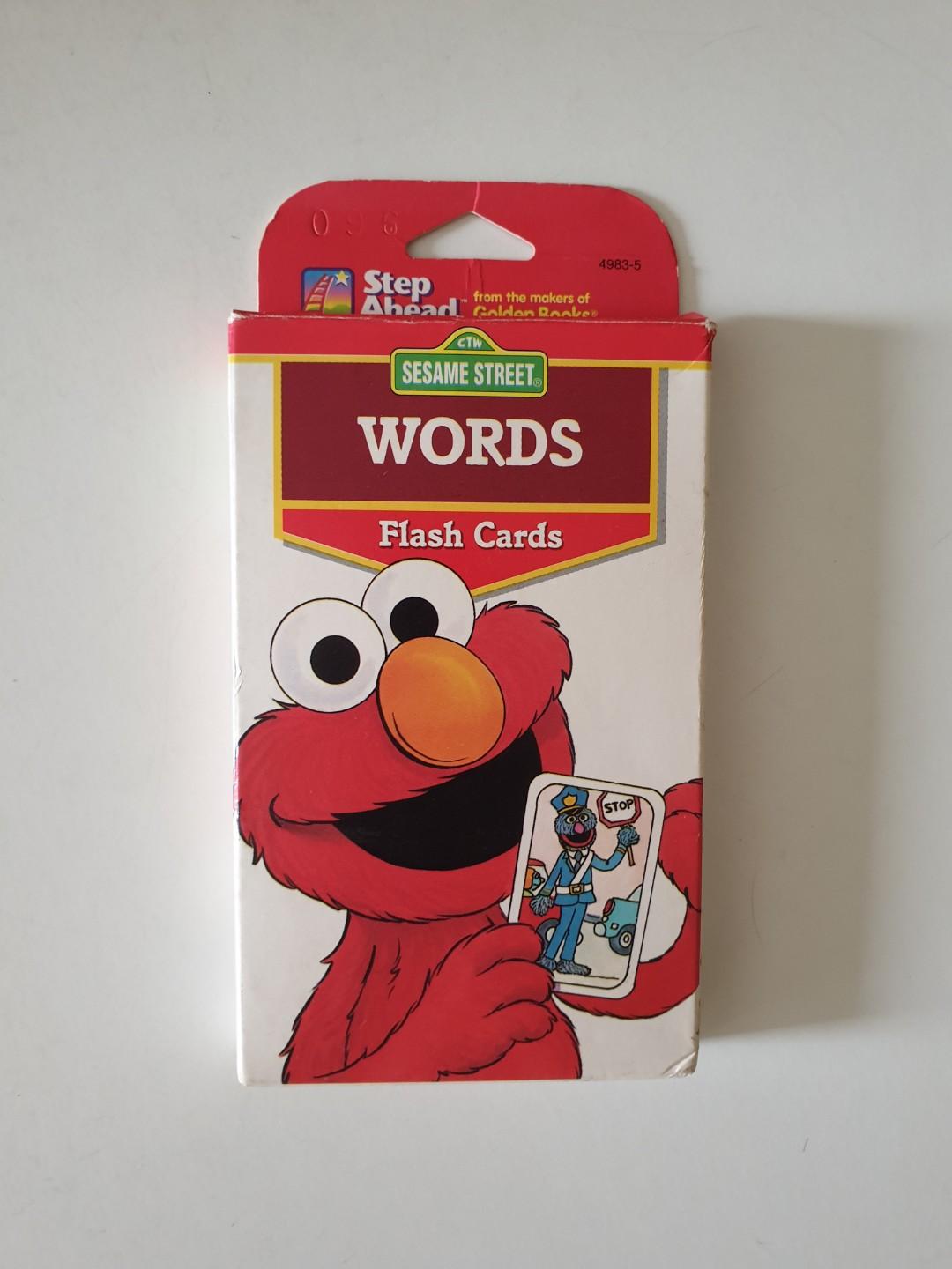 1993 Sesame street flash card laminated, Hobbies & Toys, Books ...