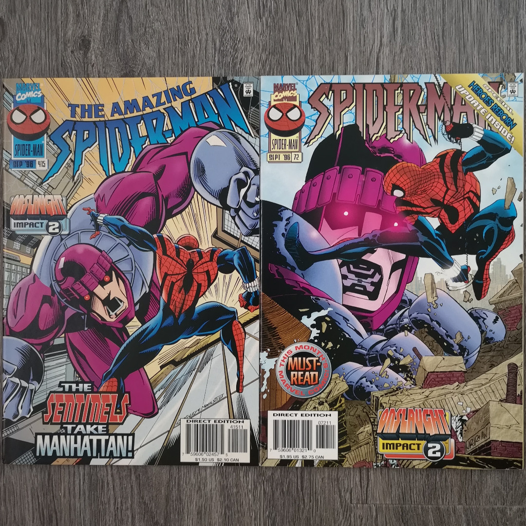 Spider-Man : Onslaught Crossover (Impact 2), Hobbies & Toys ...