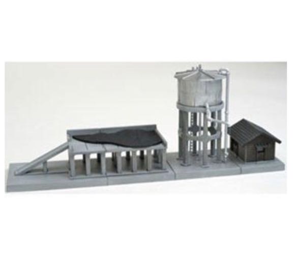 Tomytec Diorama-082-2 Water Tower and Coal Bunker B2, 興趣及遊戲, 收藏品及紀念品 ...