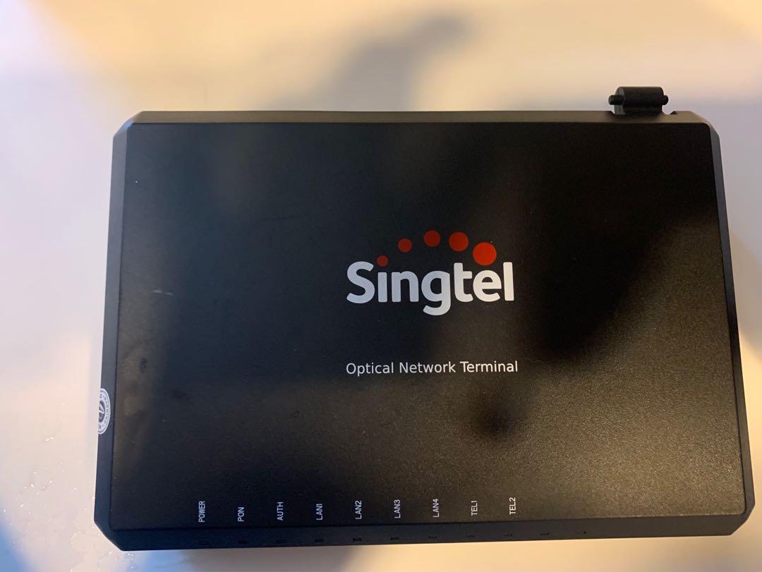1 Singtel Router & 2 SingTel Optical Network Terminal, Computers & Tech ...