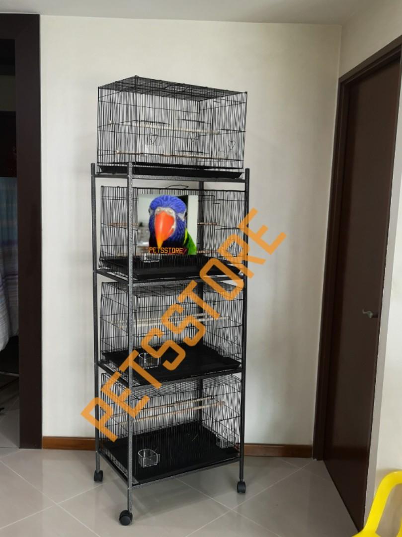 4-tier cage rack & cages, Pet Supplies, Homes & Other Pet Accessories ...