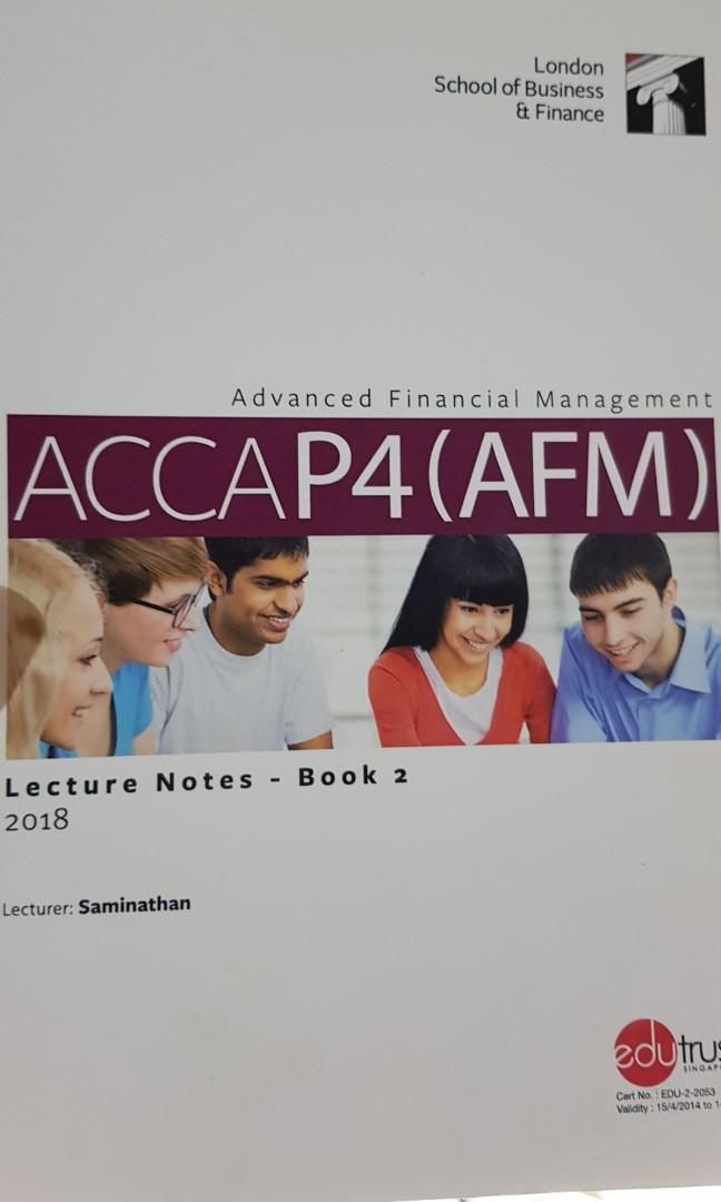 [ACCA] LSBF P4 (AFM) all-in notes by Sami, Hobbies & Toys, Books ...