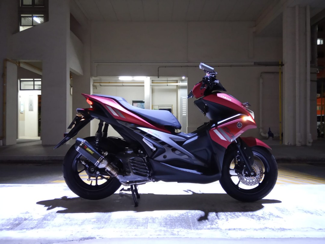 Aerox full system, Motorcycles, Motorcycle Accessories on Carousell