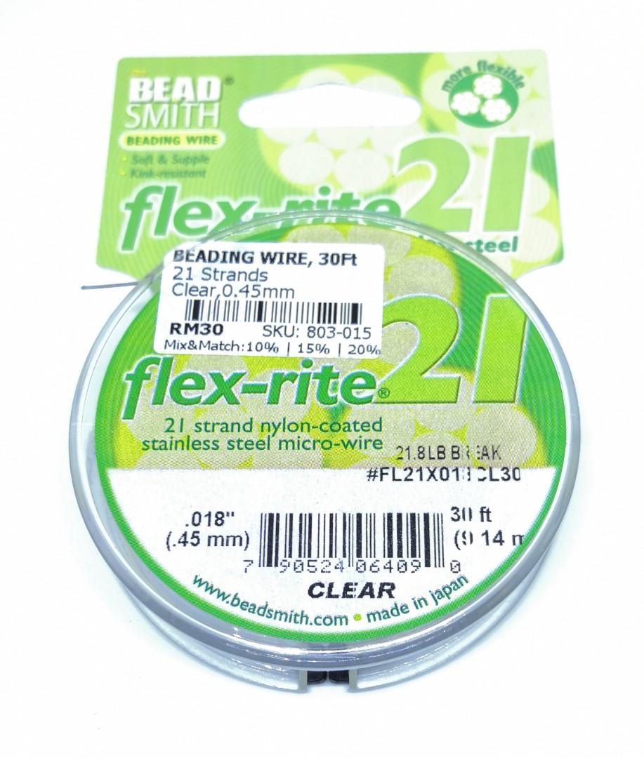 Beadsmith 21 Strand Beading Wire 0.45mm, Hobbies & Toys, Stationery ...