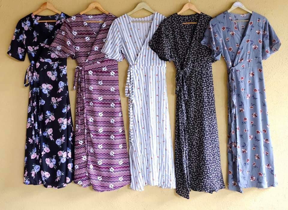 Big Size Overlap Maxi Dress, Women's Fashion, Dresses & Sets, Dresses ...