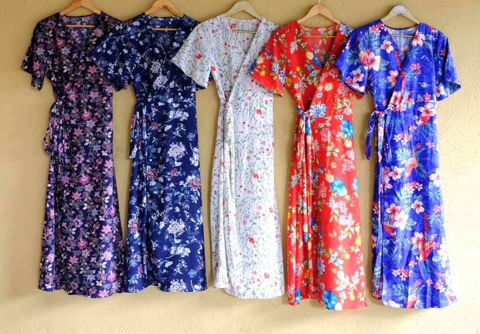 Big Size Overlap Maxi Dress, Women's Fashion, Dresses & Sets, Dresses ...