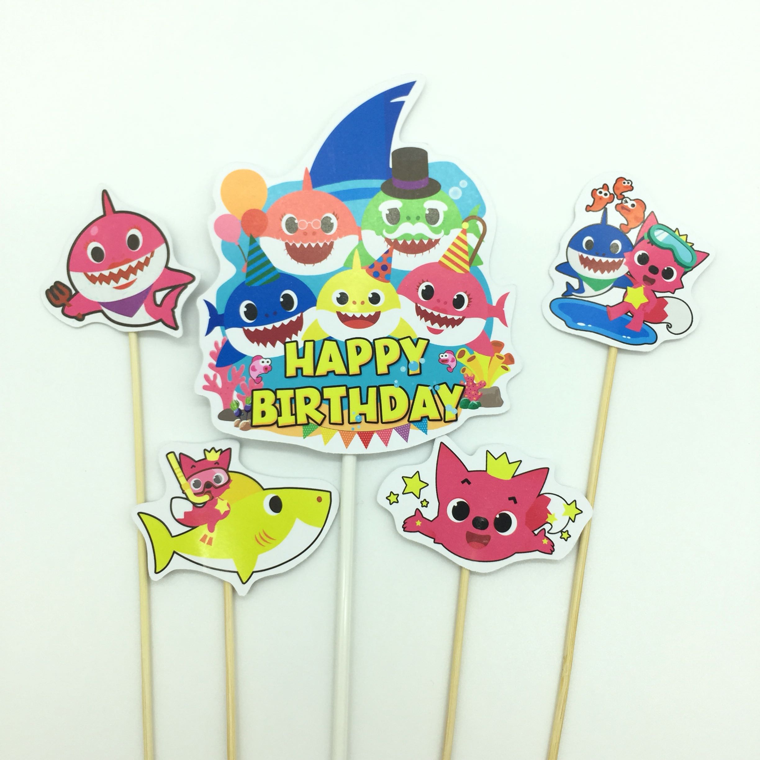 Cake Topper - Baby Shark, Hobbies & Toys, Occasions & Party Supplies on ...