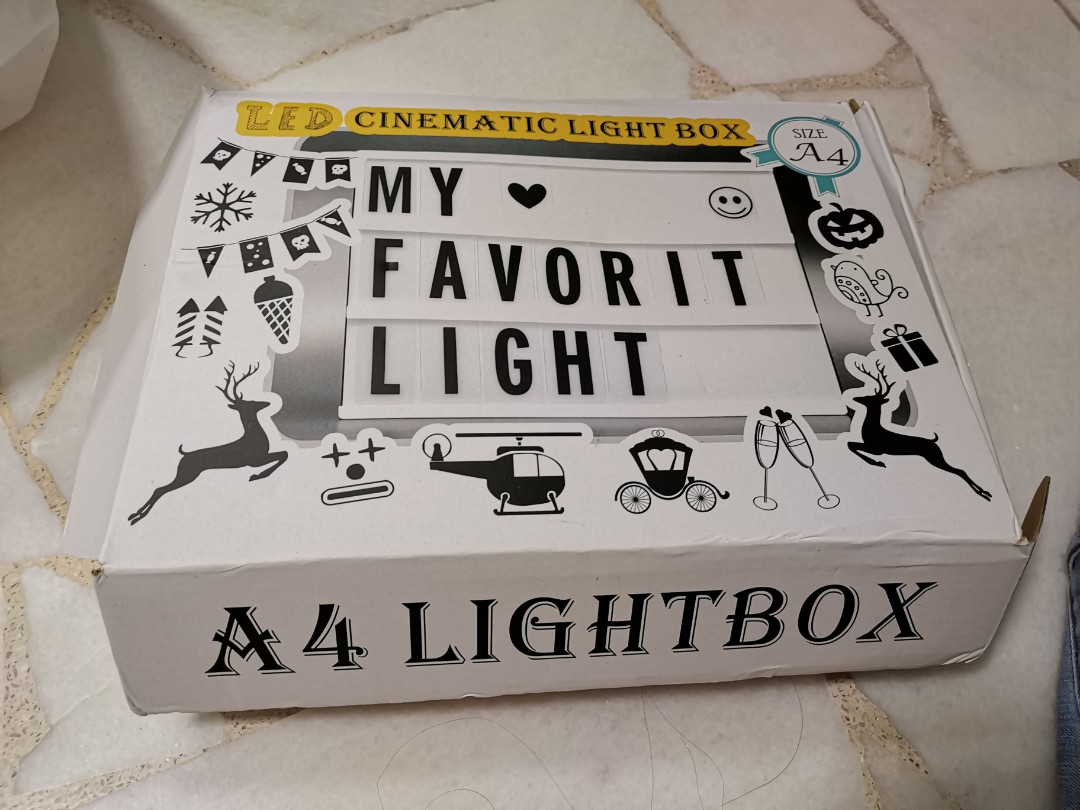 Cinematic light box, Everything Else on Carousell