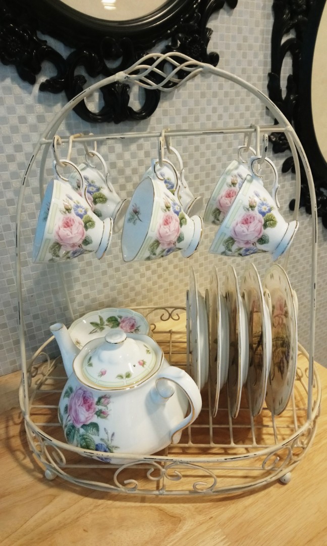 Vintage Look Country style Tea Set Server, Furniture & Home Living ...