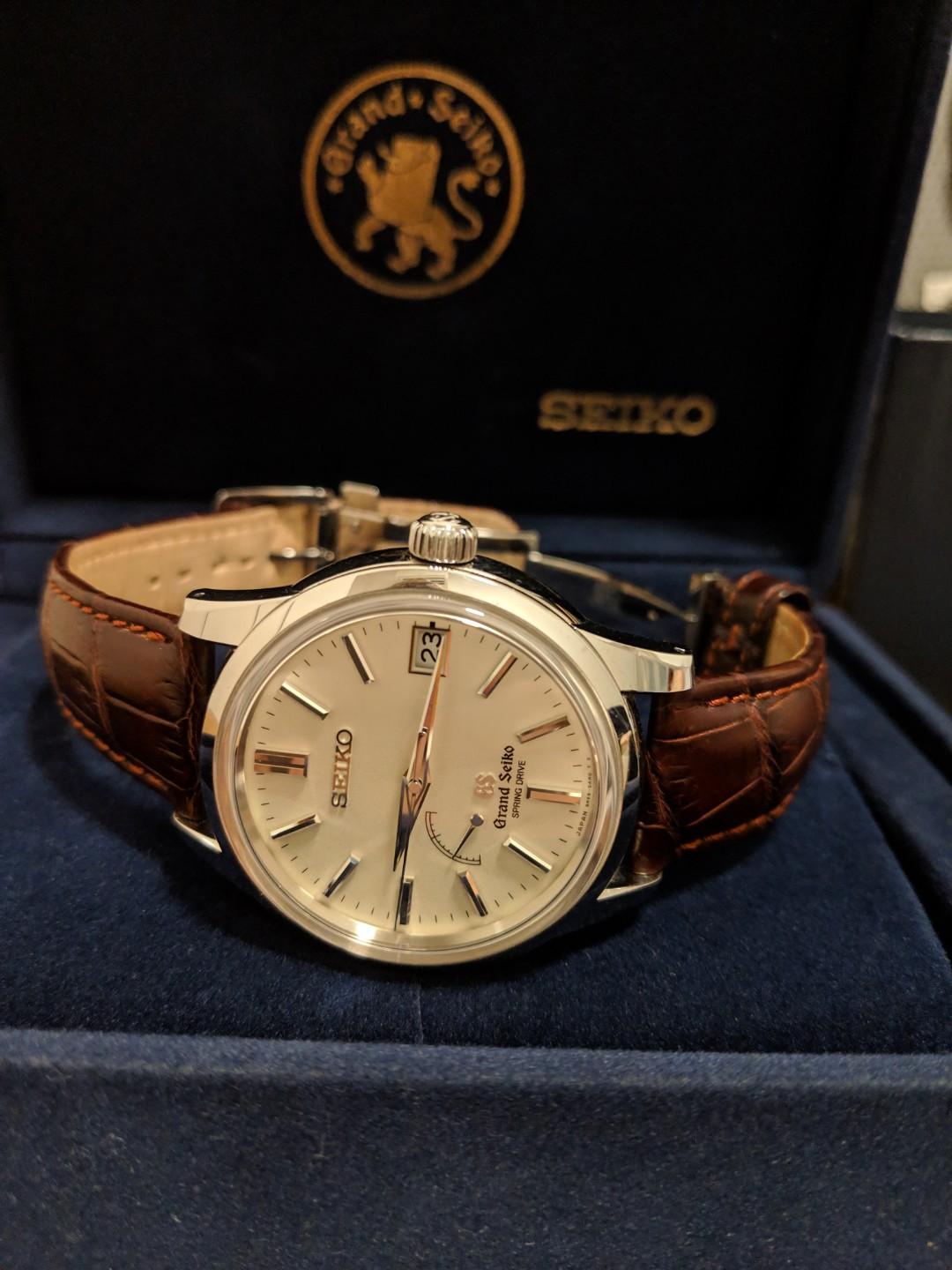 Grand Seiko SBGA057 Spring Drive full set, Luxury, Watches on Carousell