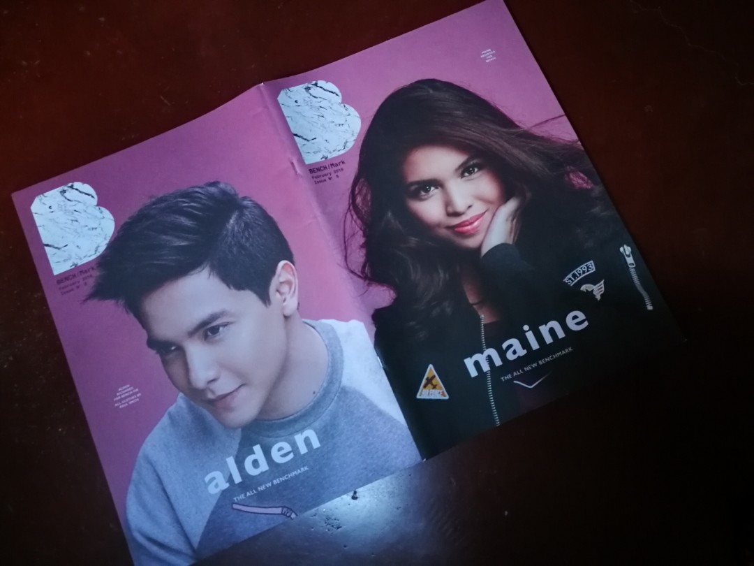 Maine Mendoza and Alden Richards Aldub Bench magazine, Hobbies & Toys ...