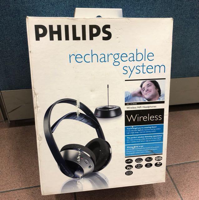Philips wireless HiFi Headphones (SBC HC8440), 音響器材, 頭戴式/罩耳式耳機 - Carousell